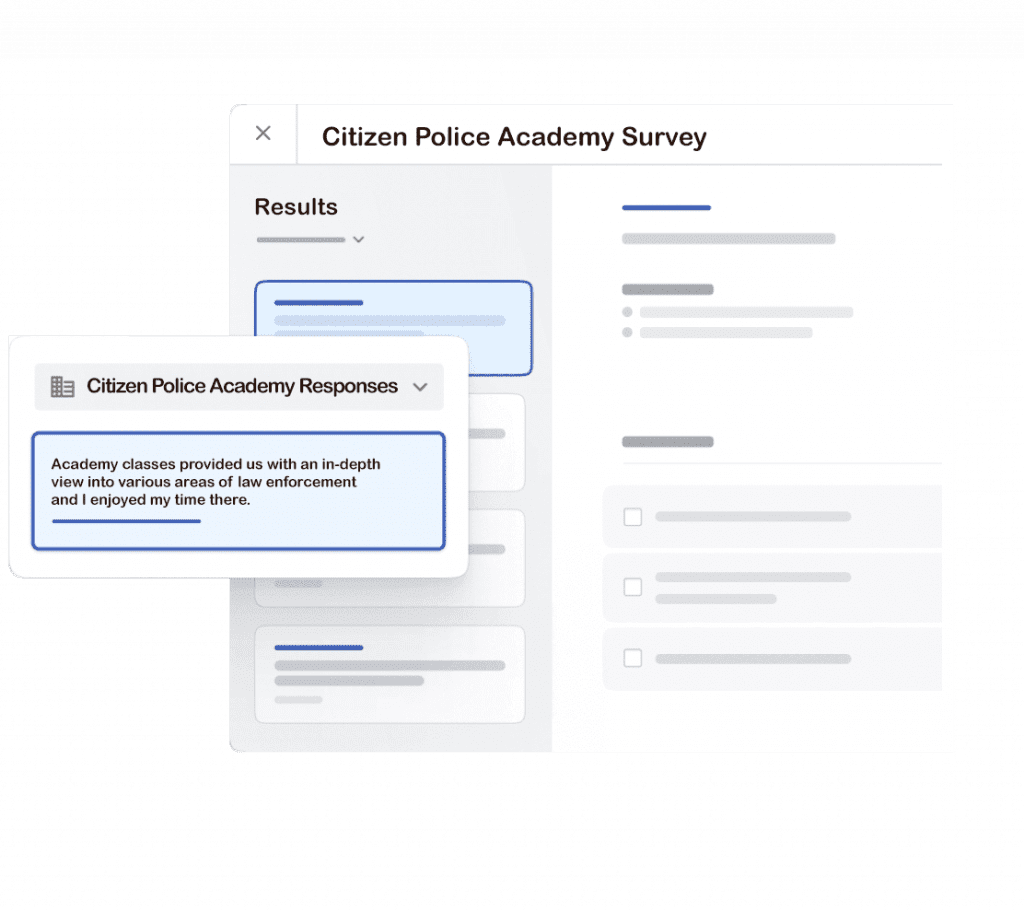 Citizen Police Academy Surveys - Officer Survey