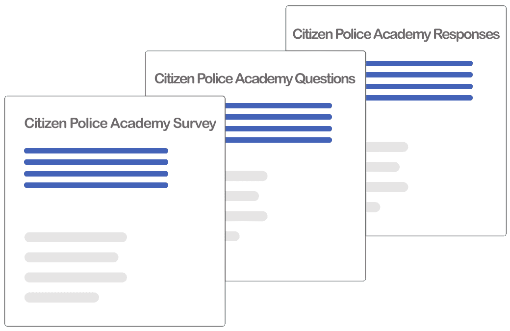 Citizen Police Academy Surveys - Officer Survey